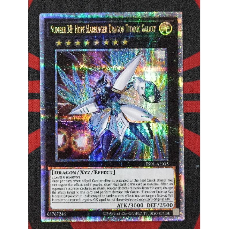YUGIOH KONAMI ES01-AE035 Number 38: Hope Harbinger Dragon Titanic ...