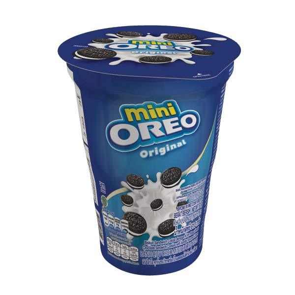 OREO Mini Original Chocolate Sandwich Cookies With Vanilla Flavoured ...