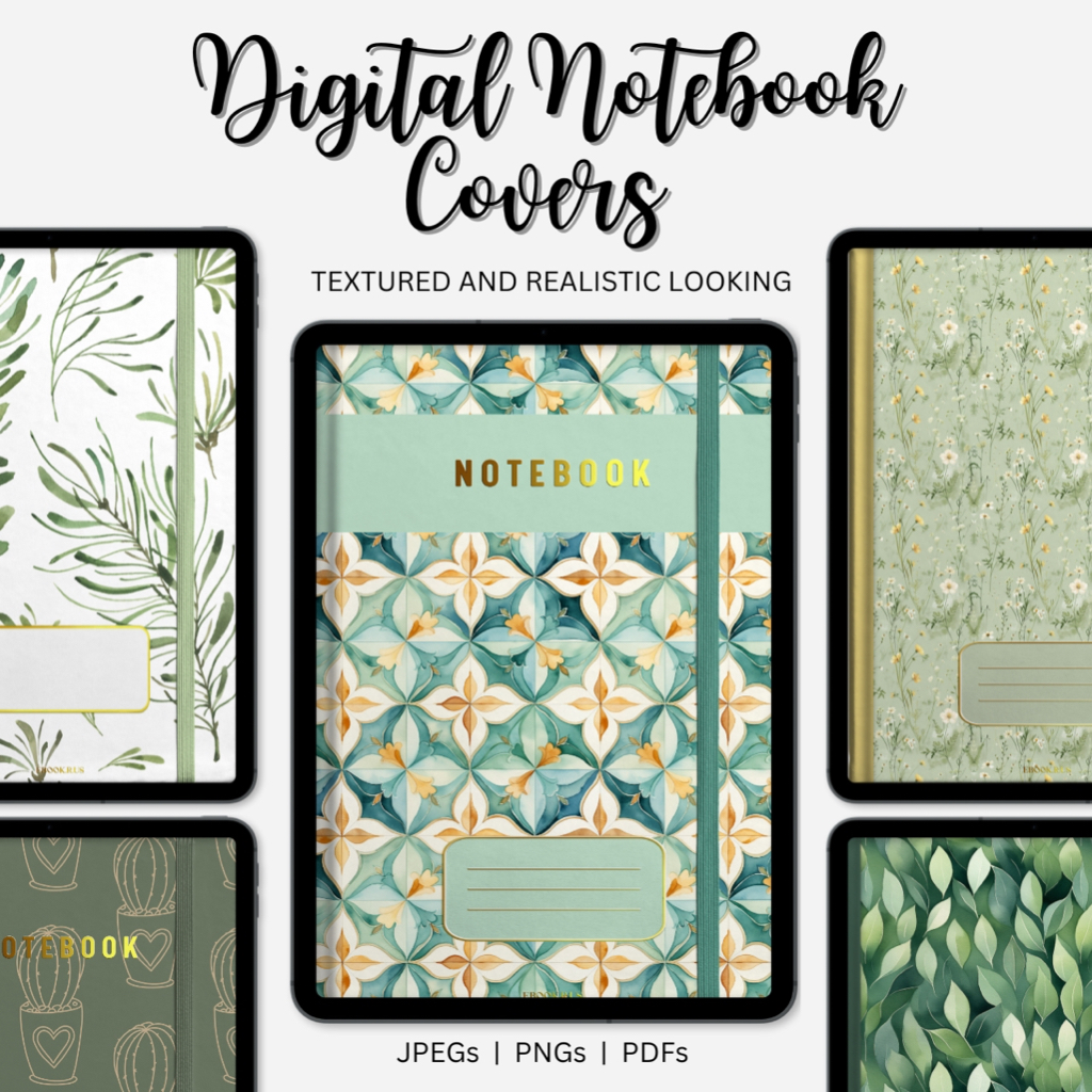 Digital Notebook Cover Digital Planner Cover Goodnotes / Notability ...