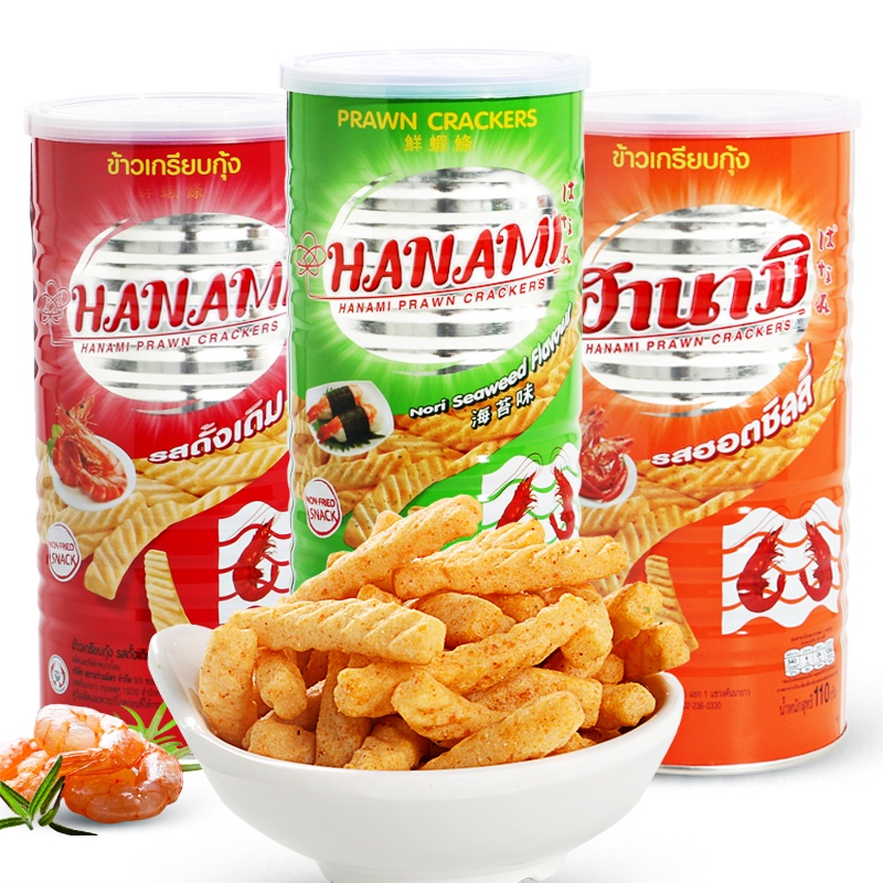 Halal Thailand Hanami Prawn Crackers 110g 泰国鲜虾薯片 | Shopee Malaysia