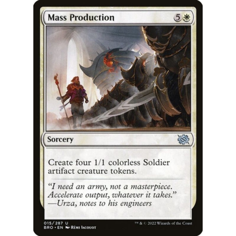 Magic the Gathering - Mass Production (BRO) | Shopee Malaysia