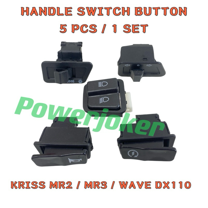 KRISS MR2 MR3 / WAVE DX110 DX 110 (1 SET) HANDLE SWITCH BUTTON SIGNAL ...