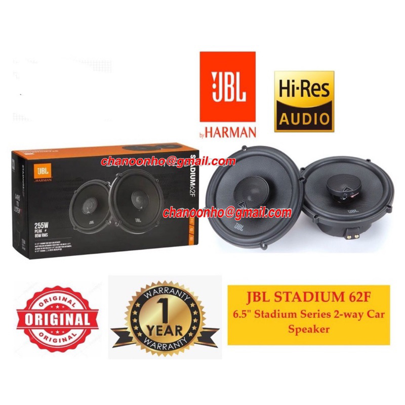 JBL Stadium 62F - Hi-Res Audio 6.5inch 2Way Stadium Series Car Speakers ...