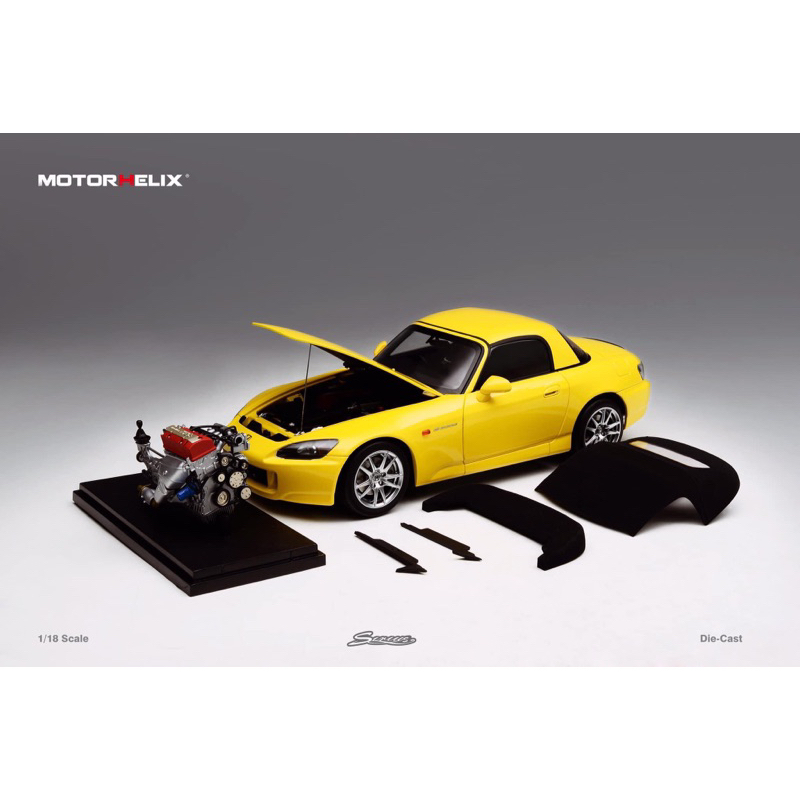 1/18 Scale Motorhelix Honda S2000 AP2 Indy Yellow Pearl | Shopee Malaysia