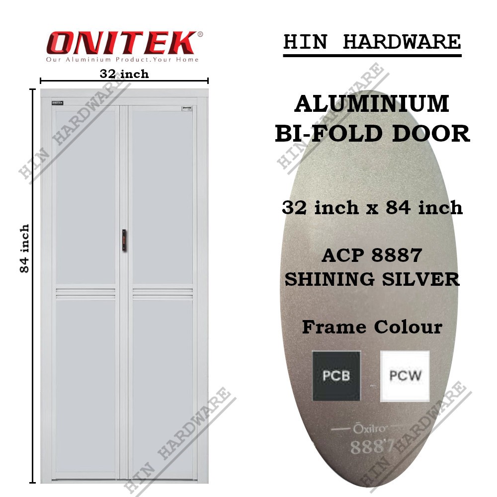 HIN ONITEK Bi Fold CUSTOM MADE / Toilet Door, bifold, Pintu Lipat ...