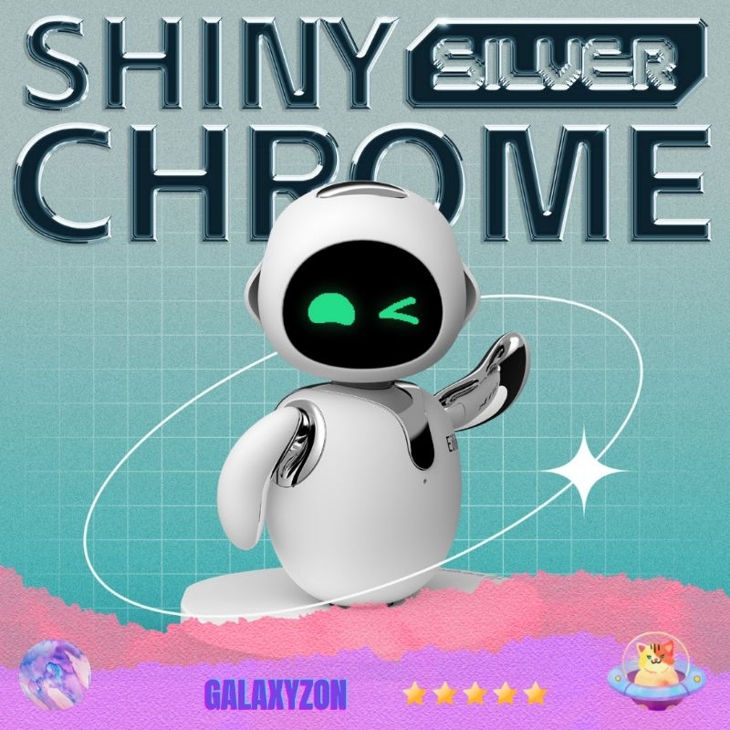 [SALE🎊][READY STOCK] Eilik Robot Silver Chrome A Little Companion Bot ...