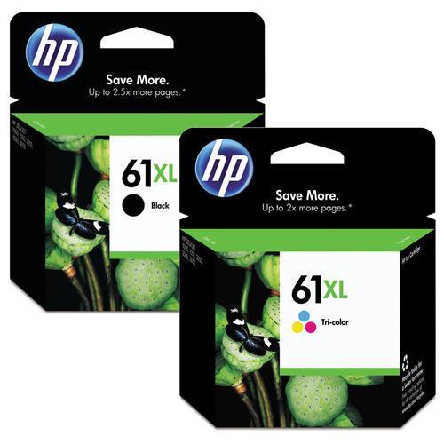 HP 61XL(BLACK)/(TRI-COLOUR) INK CARTRIDGES FOR HP Deskjet 1000 Printer ...