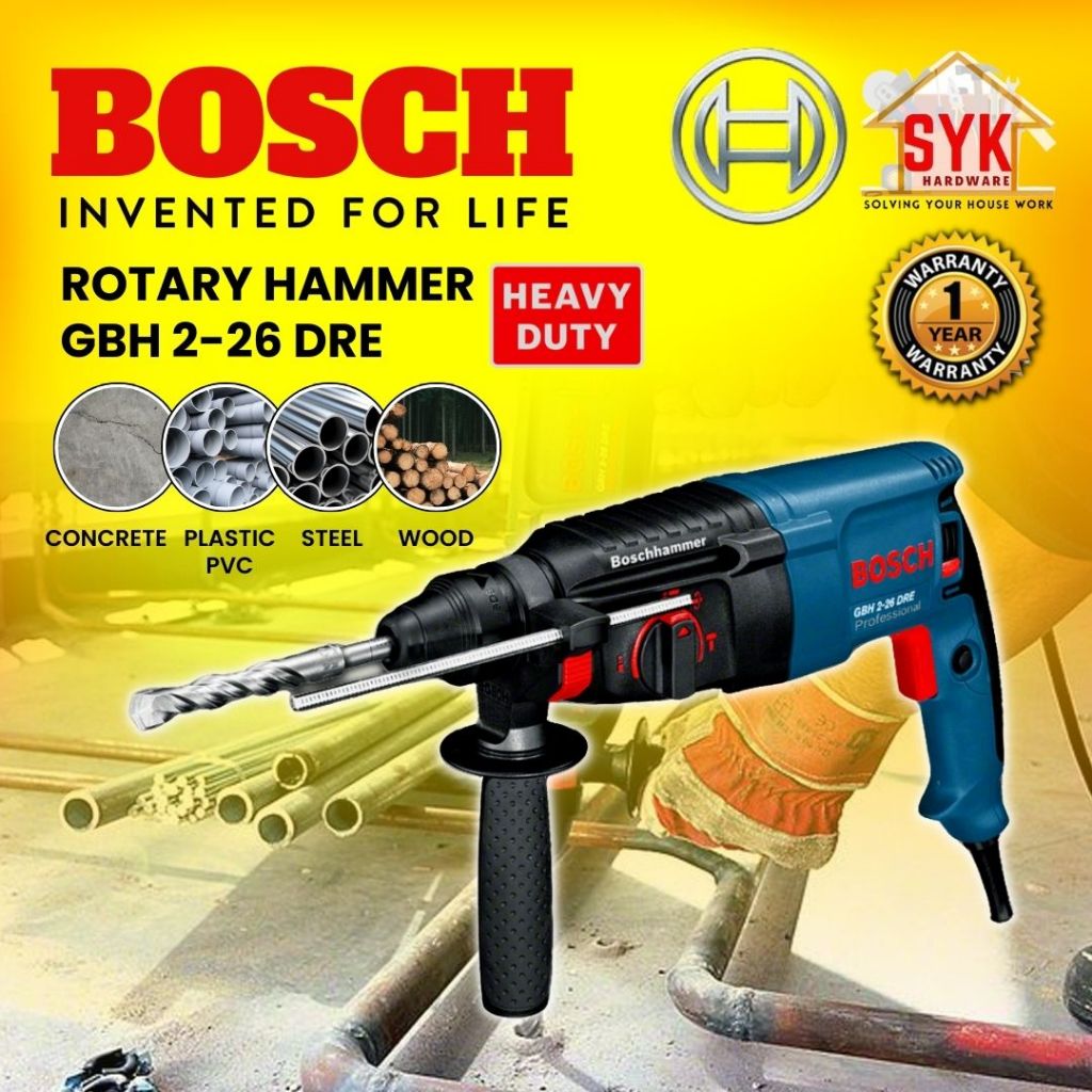 SYK Bosch GBH 2-26 DRE GBH2-26DRE Professional Rotary Hammer Power ...