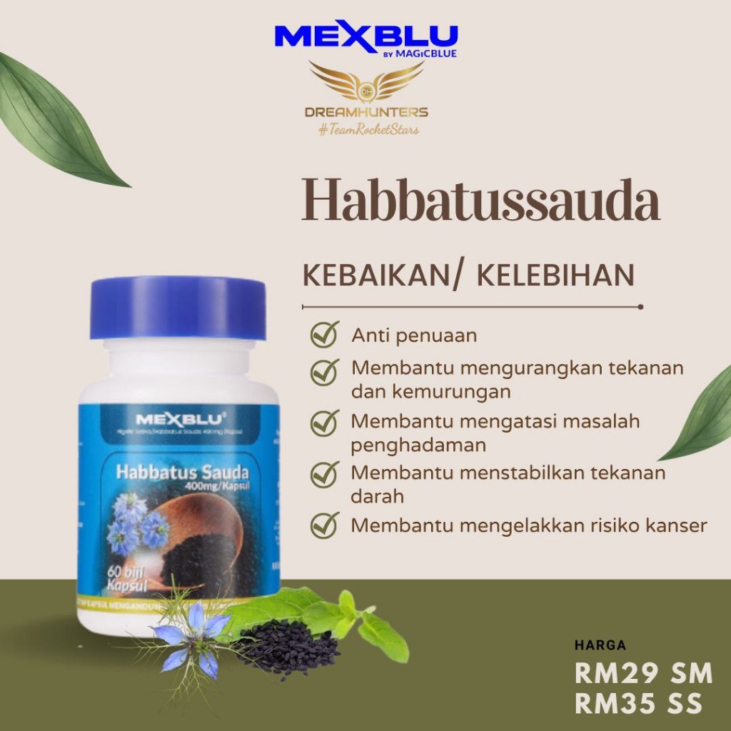 HABBATUS SAUDA (MEXBLU BY MAGIC BLUE) | Shopee Malaysia