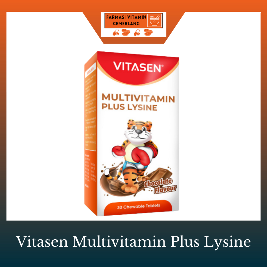 Vitasen Multivitamin Plus Lysine | 30's Tablets | EXP 10/2026 | Shopee ...