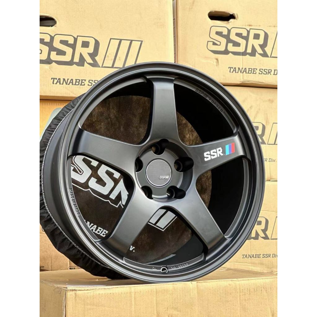 Genuine SSR GTF01 18” 5H114.3 FLAT BLACK Flow Forming (Made In Japan) Light Weight | Shopee Malaysia