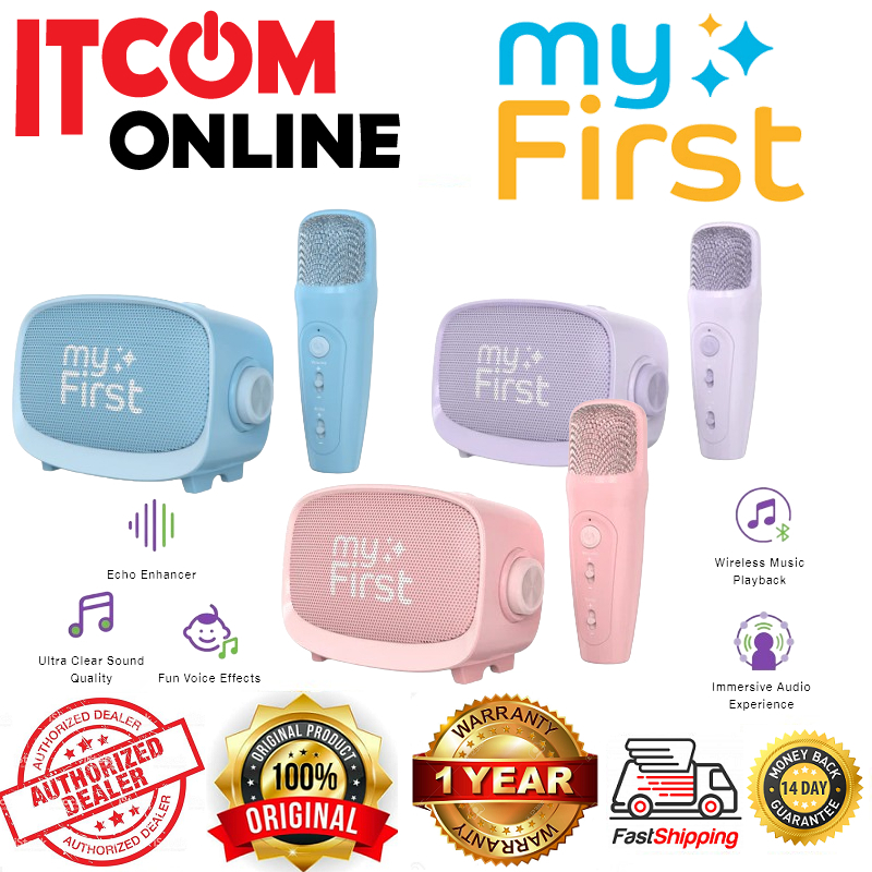 MYFIRST VOICE 2 MIC BLUETOOTH WIRELESS PORTABLE SPEAKER | Shopee Malaysia