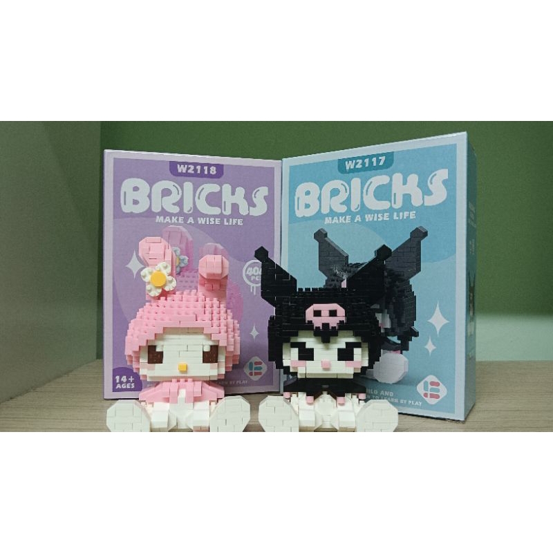 Ready Made DIY Bricks Lego Pasang Siap Korumi Hello Kitty Model Doll ...