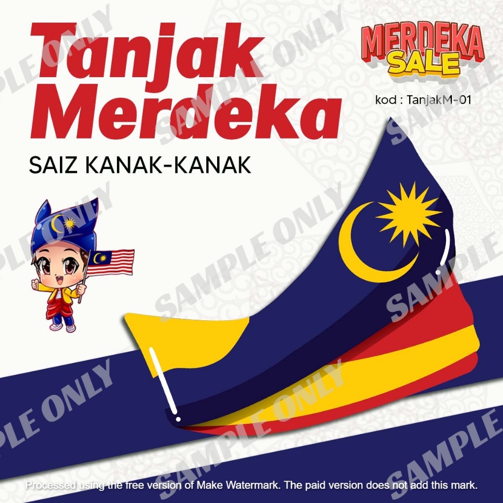Tanjak Kertas Merdeka 2024 / Bendera Malaysia Headband - Ready Stock ...