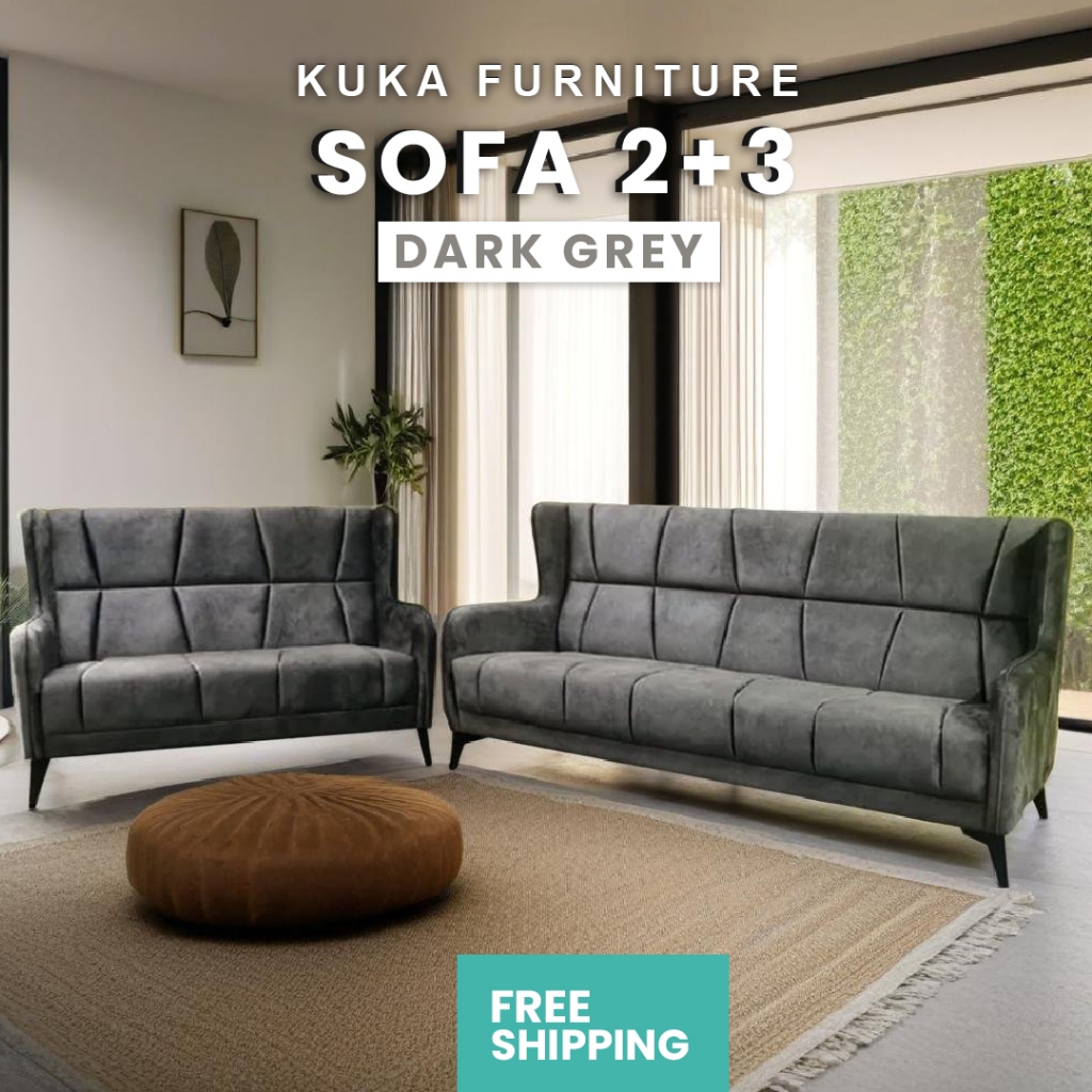 2+3 Seater Sofa Murah Modern Sofa Set Kusyen Cushion Kerusi Chair Stool ...