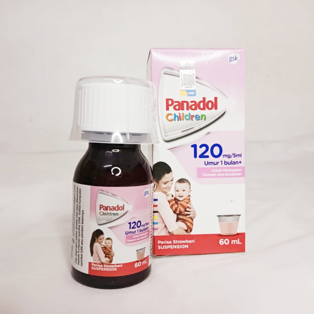 Panadol Children Age 1 Month+ 120mg/5ml Strawberry Flavour 60ml ...
