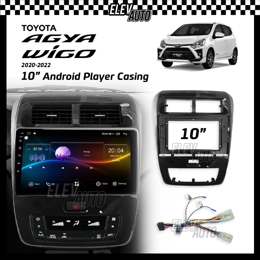 Toyota Agya WIgo 2020-2022 10" Android Player Casing Installation Dash ...