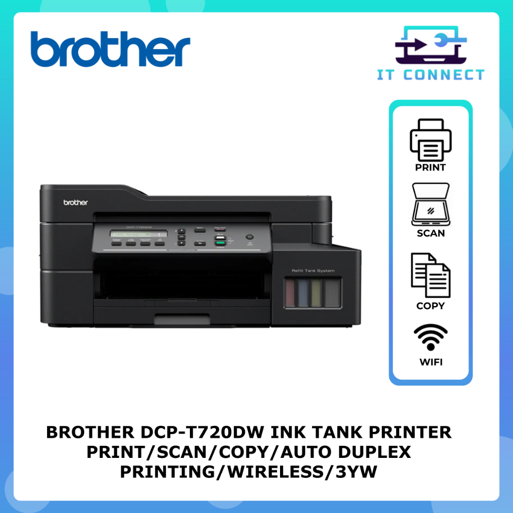 BROTHER DCP-T720DW INK TANK PRINTER PRINT/SCAN/COPY/AUTO DUPLEX ...