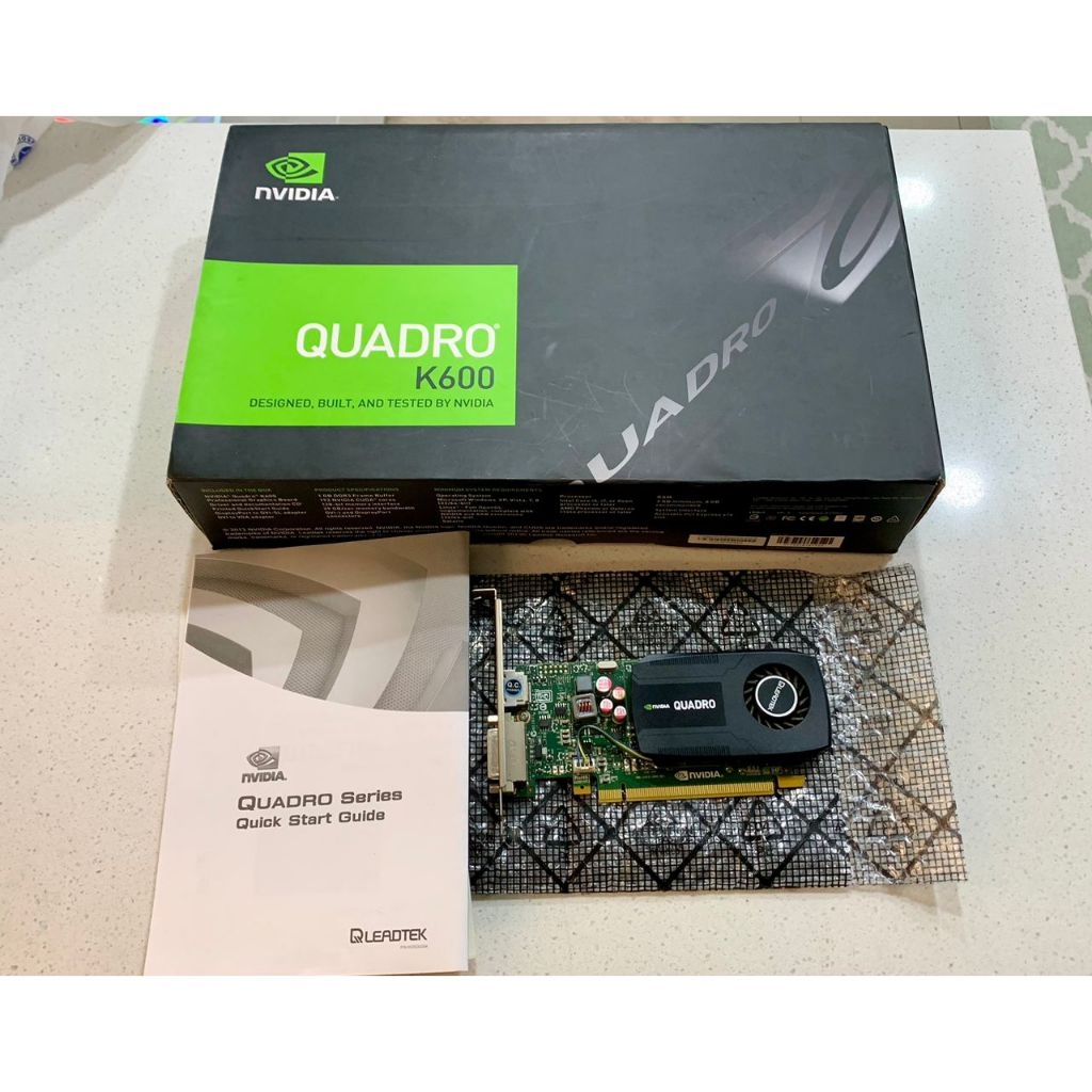 (WITH BOX) Nvidia Quadro K600 1GB DDR3 Graphic Card AS NEW | Shopee Malaysia