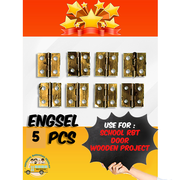 5 Pcs Engsel door hinge / Mini Copper Hinge / Folding Small Hinge with ...