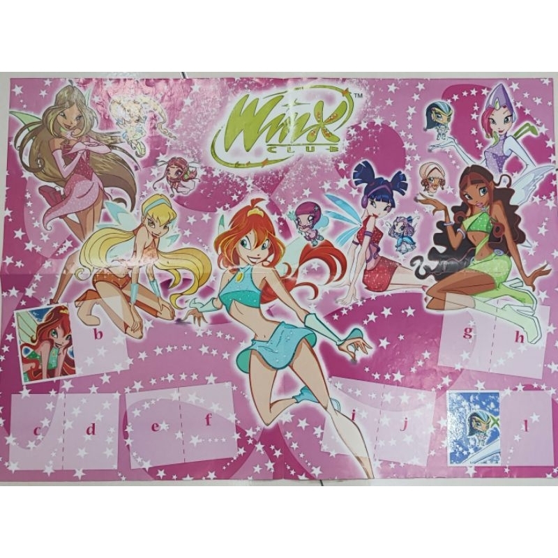 Winx Club limited edition poster(free stickers) | Shopee Malaysia