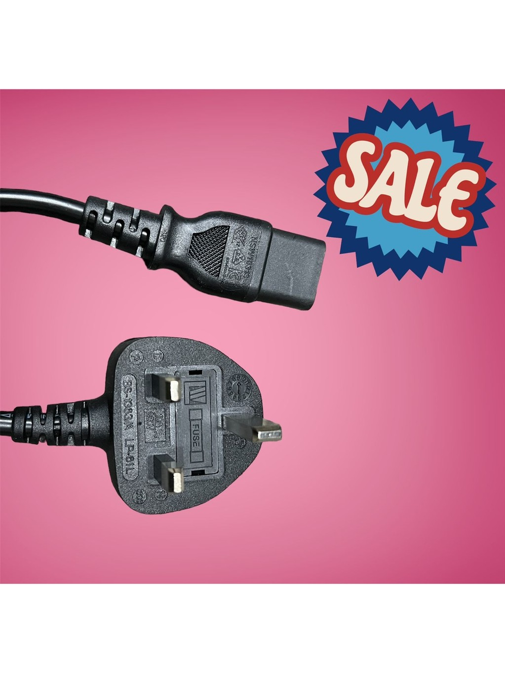 Malaysia UK Power Cord Plug Wayar Power 10A 250V 3 PIN 1.5M 2500W Fuse ...