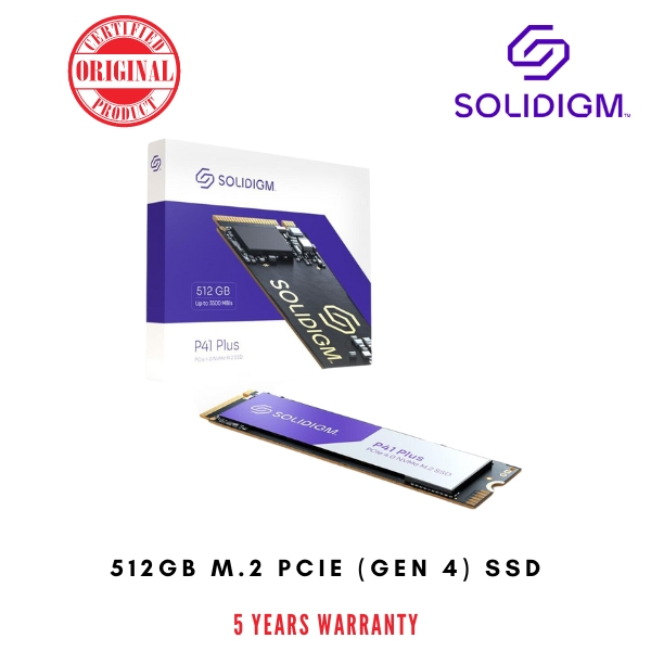 SOLIDIGM P41 Plus Series PCIe 4.0 x4 NVMe M.2 Internal SSD [512GB/1TB/2TB] | Shopee Malaysia
