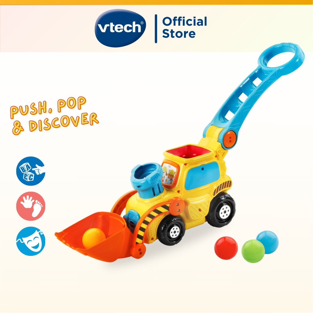 VTech Pop-a-Balls Push & Pop Bulldozer | Shopee Malaysia