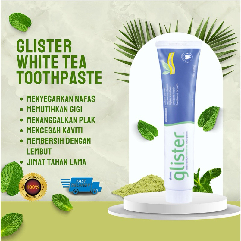 Amway GLISTER Multi-Action White Tea Toothpaste (200g) | Shopee Malaysia