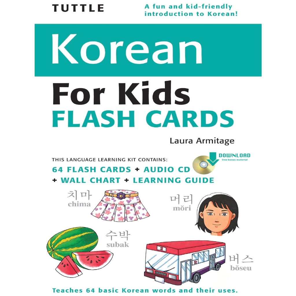 (eBook PDF) Tuttle Korean for Kids Flash Cards Kit | Shopee Malaysia
