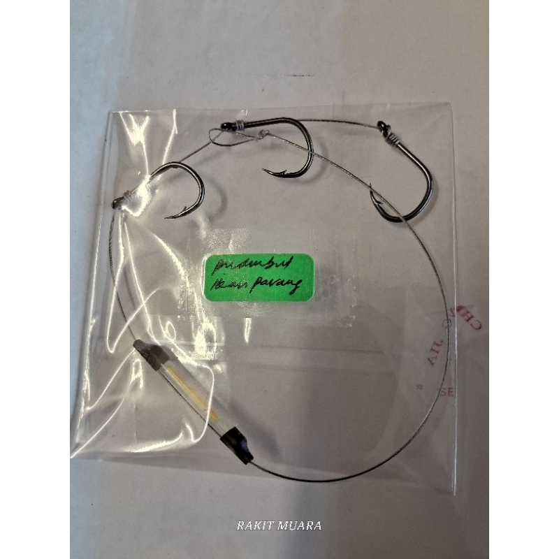 [steel)PERAMBUT IKAN TIMAH @parang,tenggiri (dgn glowstick💯) pancingan ...