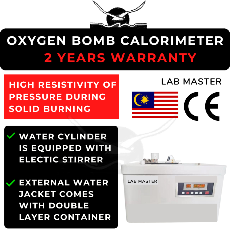 LAB MASTER/MALAYSIA Oxygen Bomb Calorimeter for Calorie Counting of Lab ...