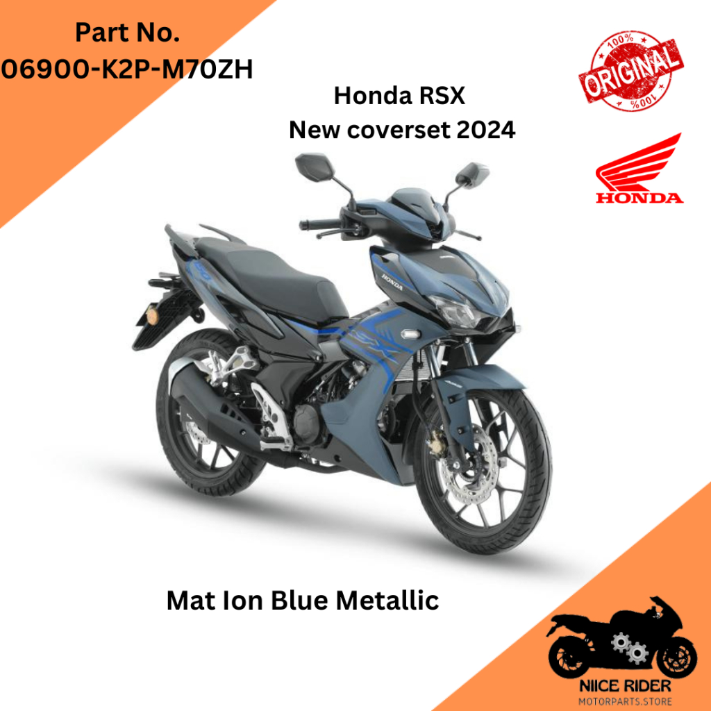 Honda RSX 2024 new coverset mat ion blue metallic 100% original 06900 ...