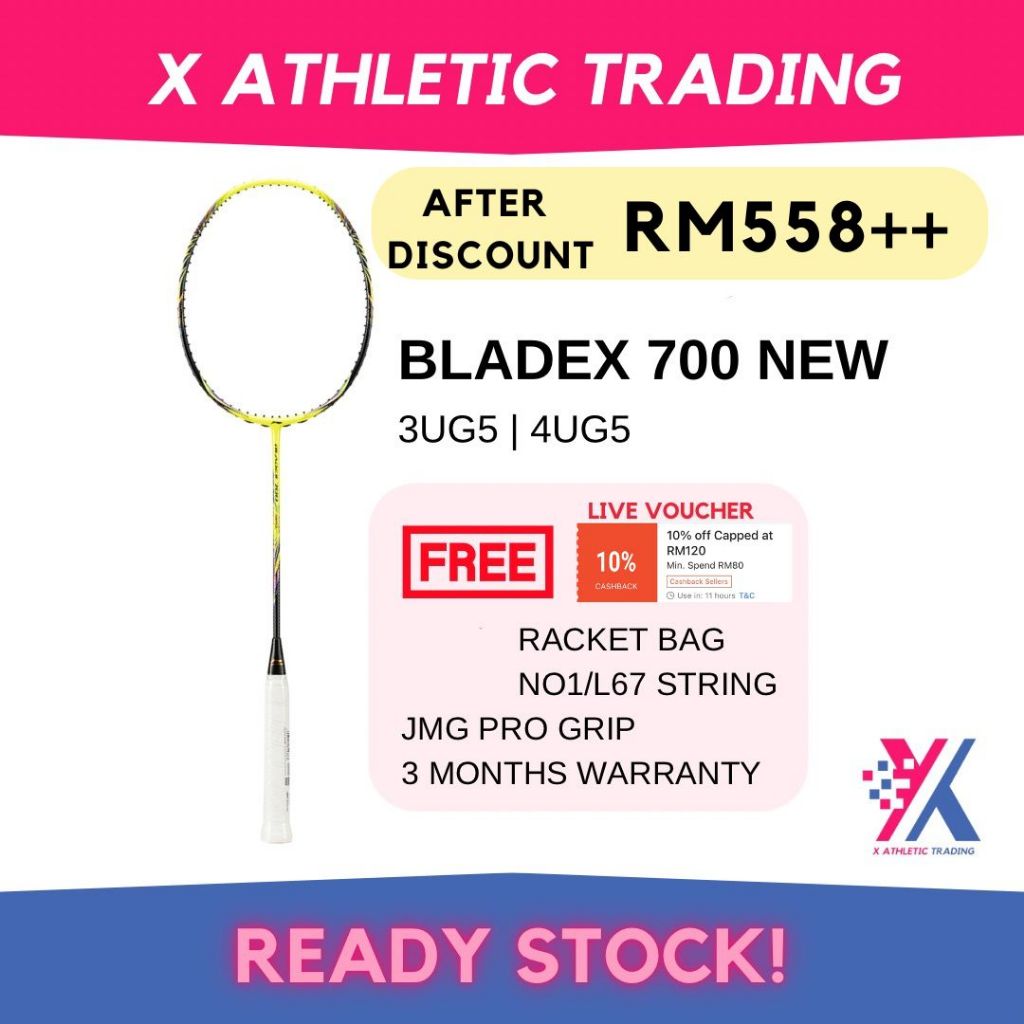 [100% ORIGINAL] BLADEX 700 NEW BADMINTON RACKET 锋影700 700new | Shopee ...