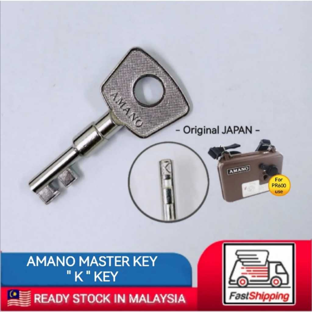 Kunci Amano Master Key | Amano K Key For PR-600 Watchman Clock | Shopee ...