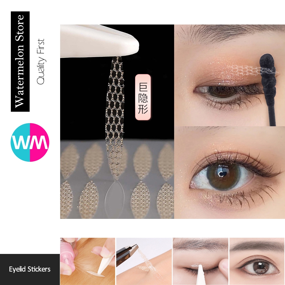 Double Eyelids Sticker Lace Eyelid Tape Invisible Single Side Double ...