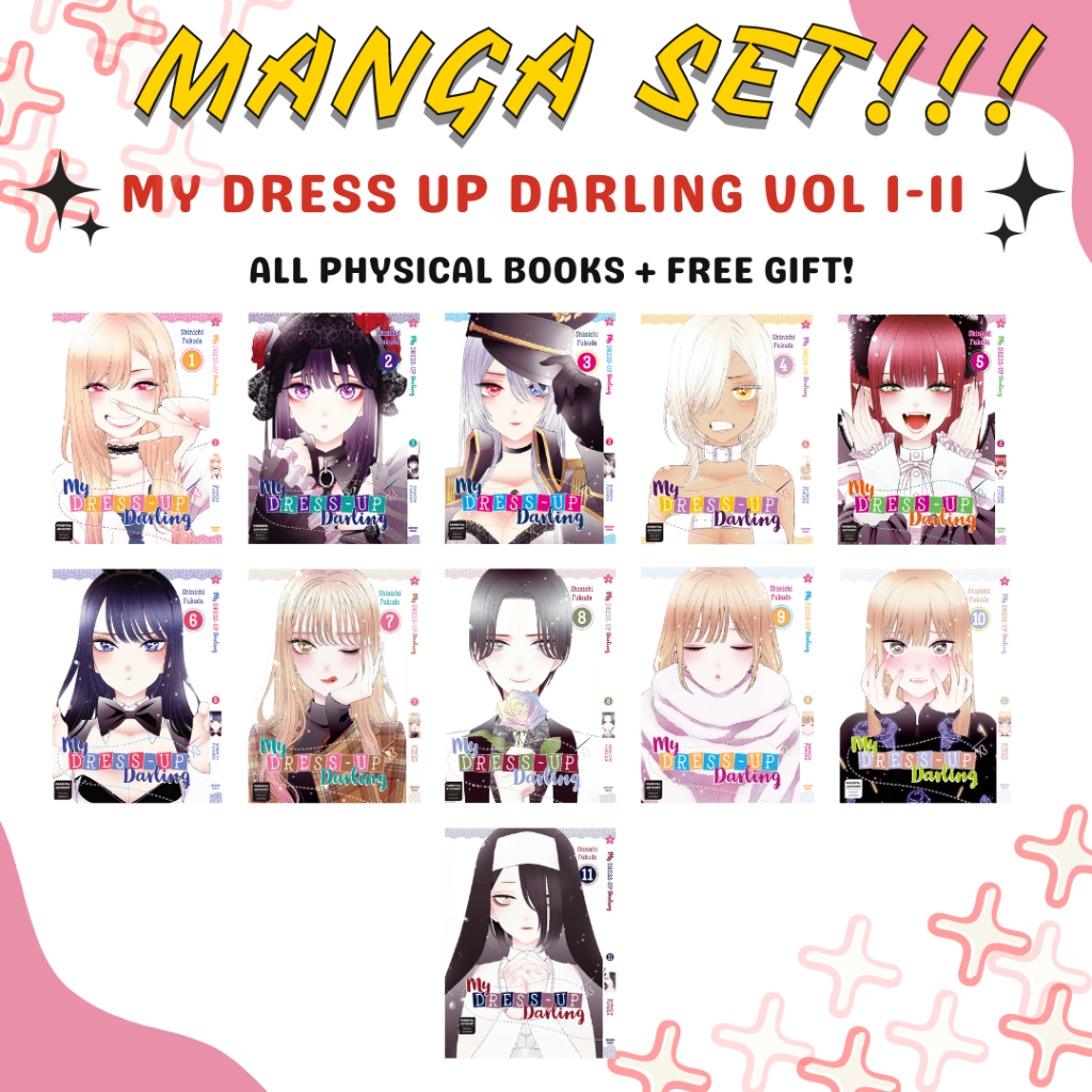 My Dress-Up Darling Volume 1-11 (English Manga) Set Sono Bisque Doll Wa ...