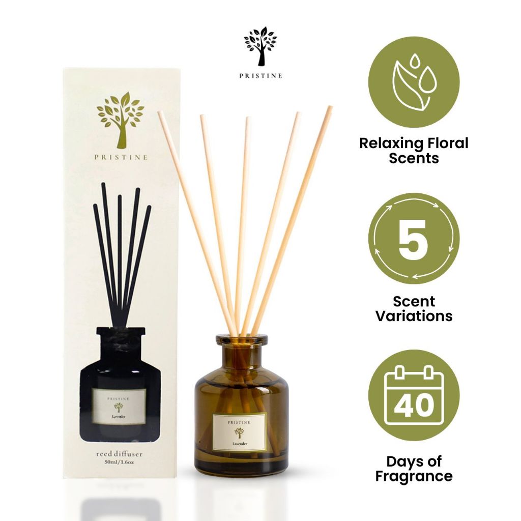[Christmas Gift] Pristine Reed Diffuser | Garden Scents | Essential Oil ...