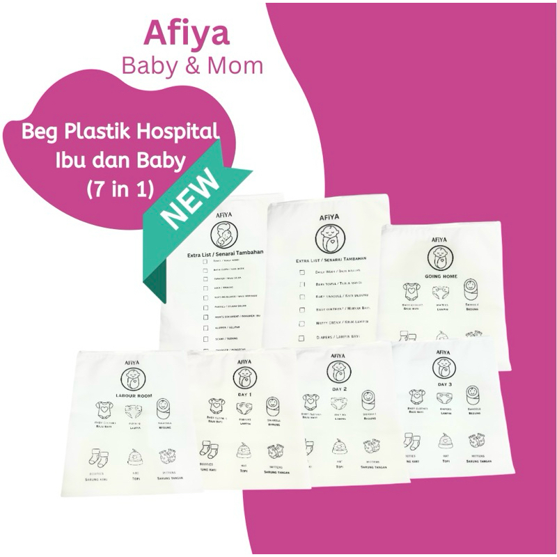 Bag Plastik Hospital Ibu Bersalin/Zip Lock Plastic Bag/Checklist Barang ...