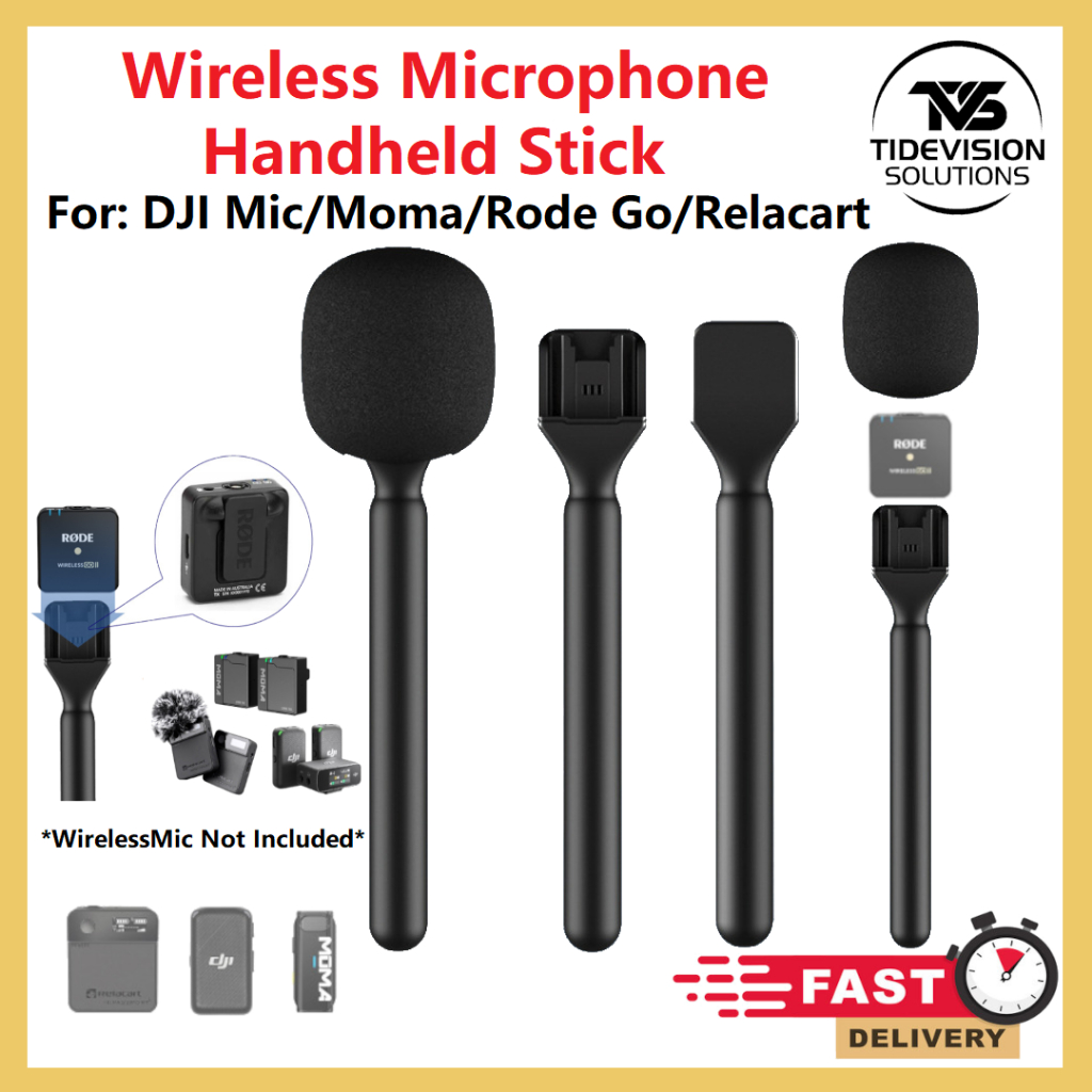 ⚡Ship in PJ⚡Wireless Microphone Handheld Stick Suitable for DJI Mic ...