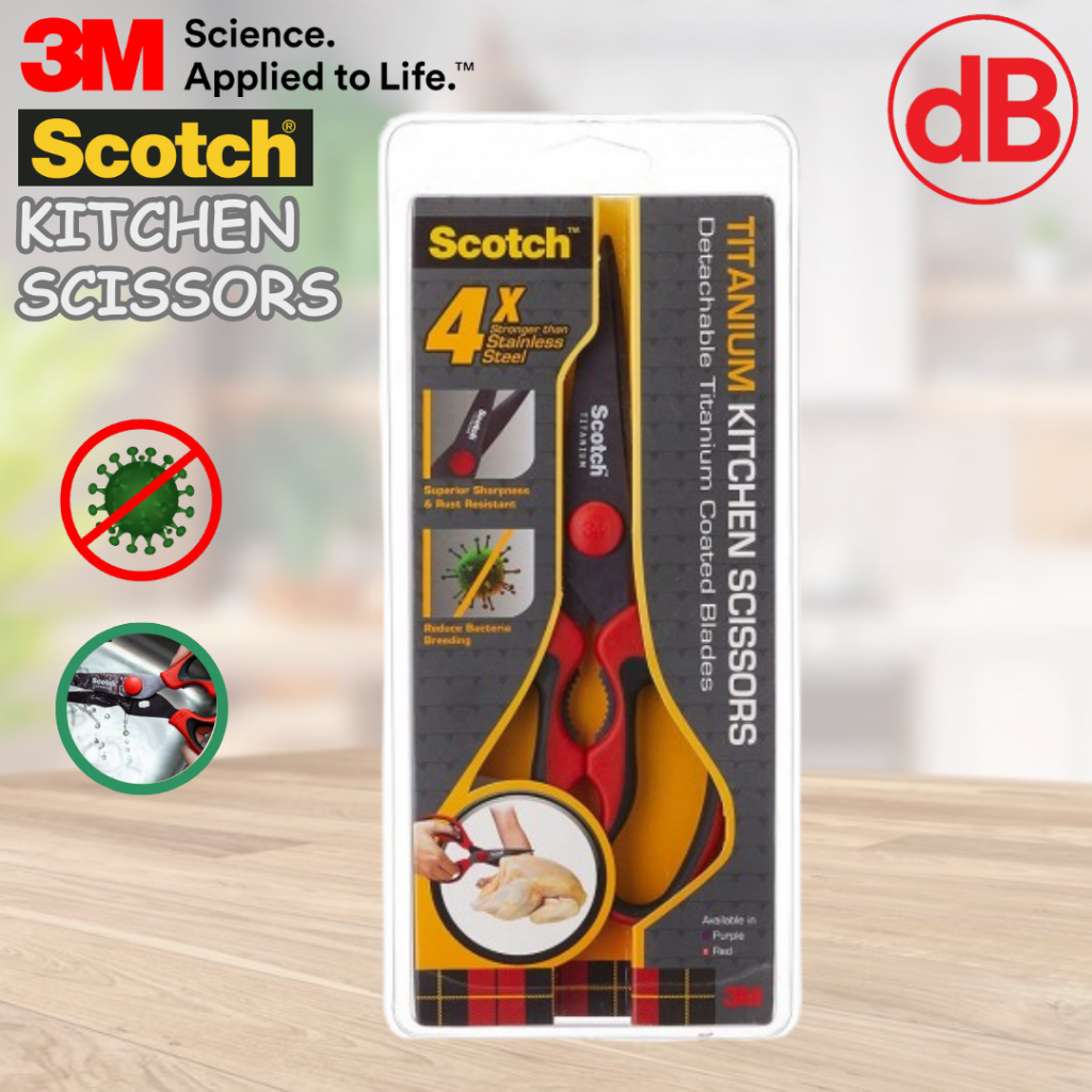 (Ready Stock) 3M Scotch Titanium Kitchen Scissor | Shopee Malaysia