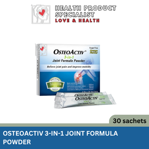 Osteoactiv 3 in 1 Joint Formula Powder 4.5g x 30 sachets Orange Flavour ...