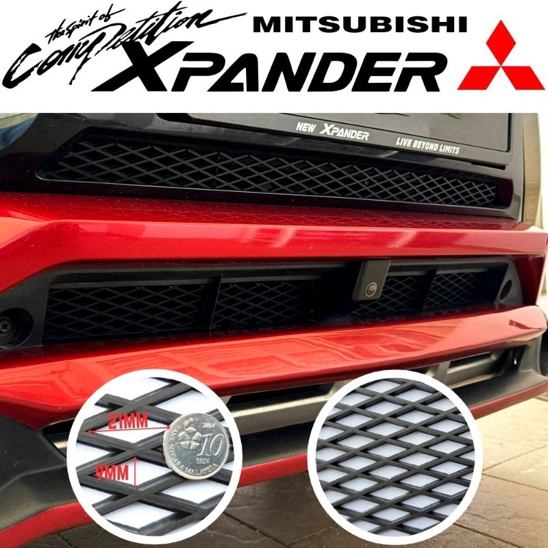 PRECUT HONEYCOMB GRILL FOR XPANDER FRONT BUMPER CONDENSER RADIATOR ...