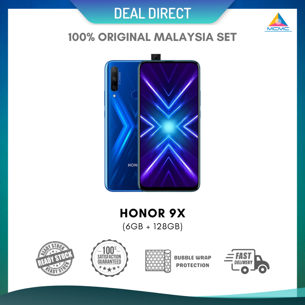 [ DEMO / DISPLAY SET ] HONOR 9X Sapphire BLUE 6GB RAM/128GB | Complete ...