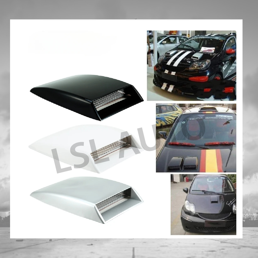 Universal Car Decorative Air Flow Intake Scoop Bonnet Vent Sticker ...