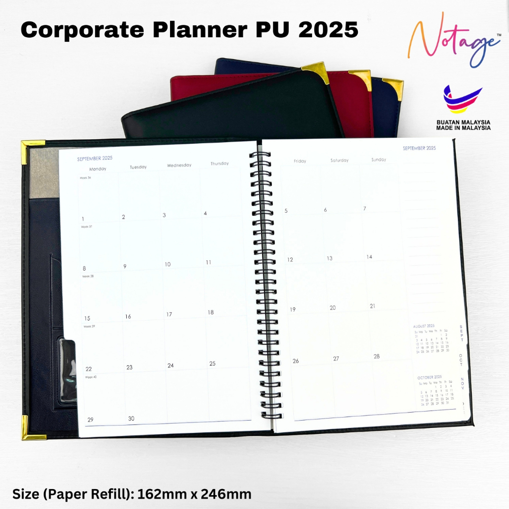 A4 Size 2025 Corporate Planner Large Inner Planner Notebook 114 Lined ...