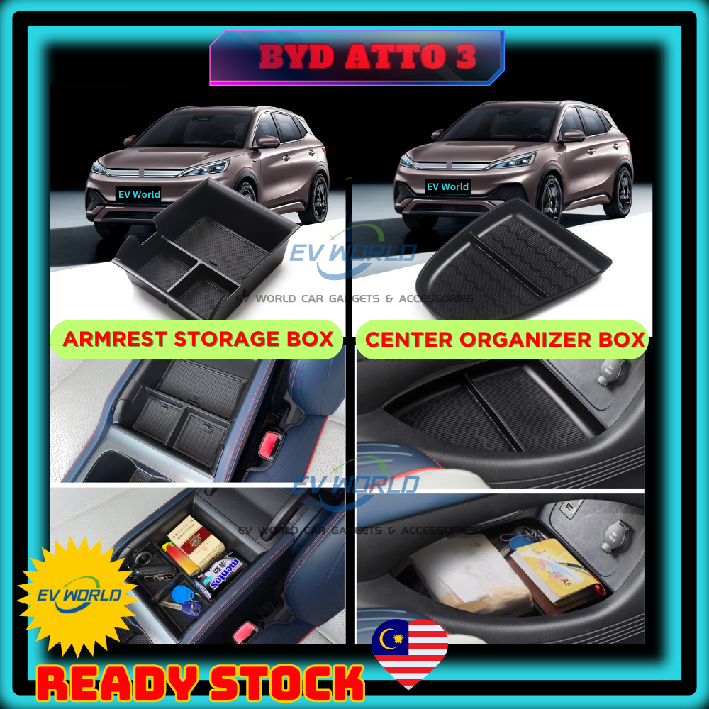 【B125】Kotak Penyimpanan Konsol Tengah BYD ATTO 3 ATTO 3 ULTRA Armrest ...