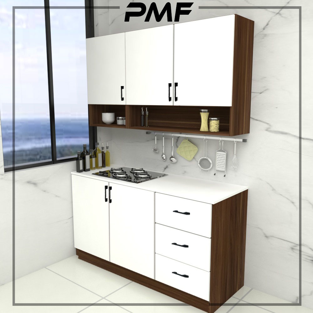 PMF Kitchen Cabinet / Rak Dapur / Kitchen Rack / Wall Cabinet / Hang ...