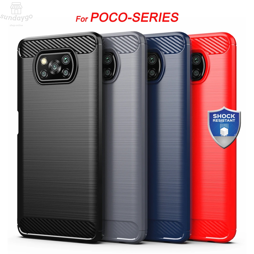 For Xiaomi Pocophone F1 | Poco X3 Pro NFC | Poco F3 Carbon Fiber Bumper ...