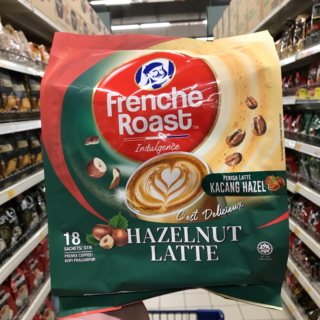 Frenche Roast Indulgence Hazelnut Latte Kopi Premix Perisa Latte Kacang ...